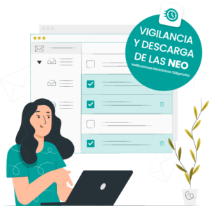 Funcionamiento de software de notificaciones electrónicas
